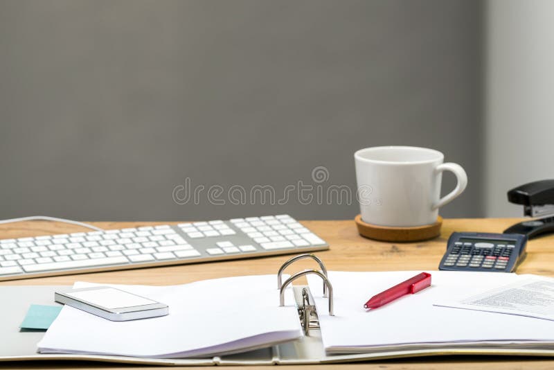 Open folder on desk stock photo. Image of white, indoors - 71671786