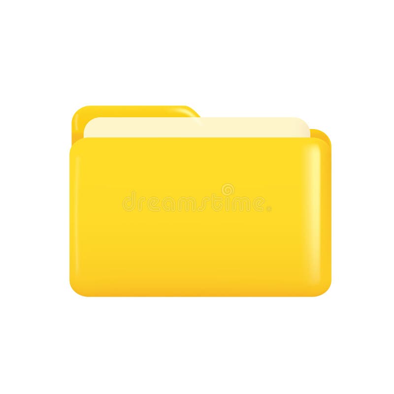 Open Folder with Documents. Vector. Stock Vector - Illustration of ...