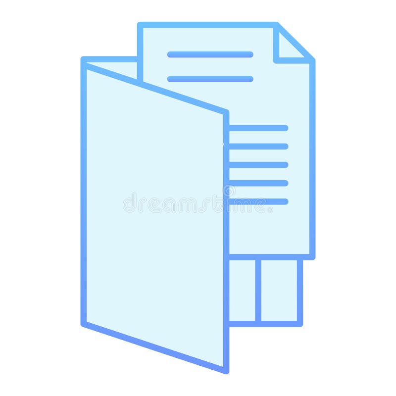 Open Folder Flat Icon. File Folder Blue Icons in Trendy Flat Style ...