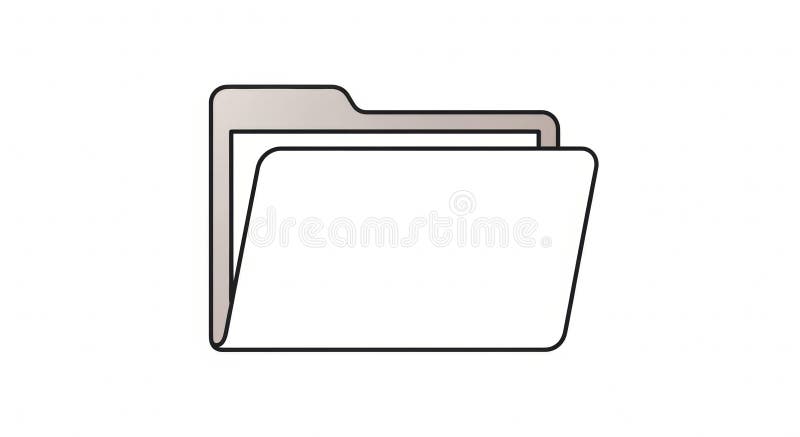 Empty Folder Black White Stock Illustrations – 3,721 Empty Folder Black ...