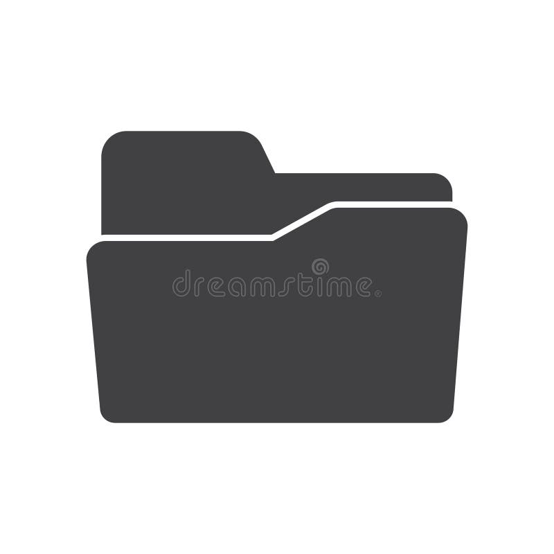 Open Folder Icon Isolated on White Background, Vector Stock Vector ... Open Folder Icon Isolated on White Background, Vector Stock Vector ...