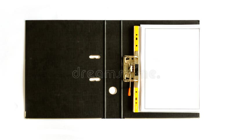 Open folder isolated stock image. Image of paperwork - 44051823