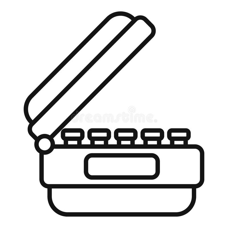 Open Food Container with Handle for Food Delivery Service Stock Vector ...