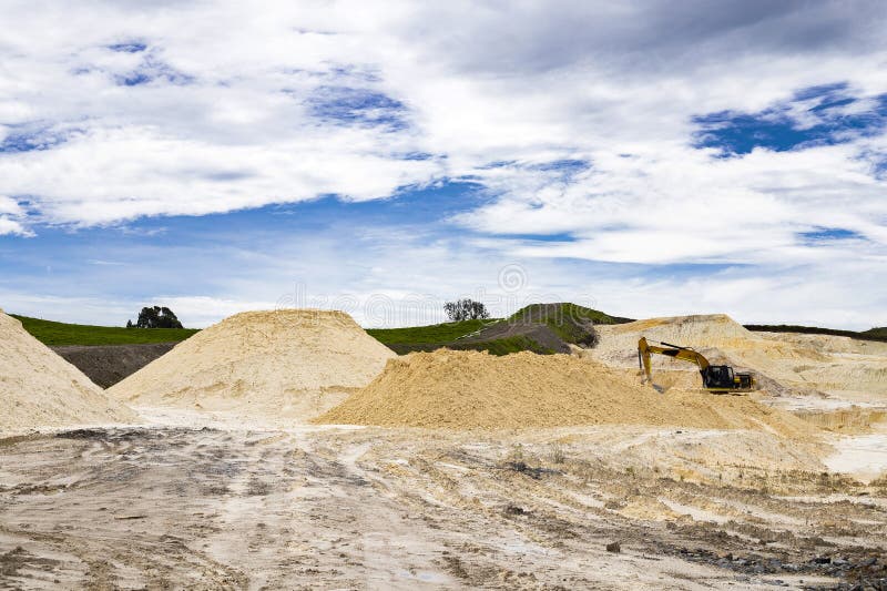 Open Foundation Kaolin Mine - Extraction of White Mud and Clay Stock ...