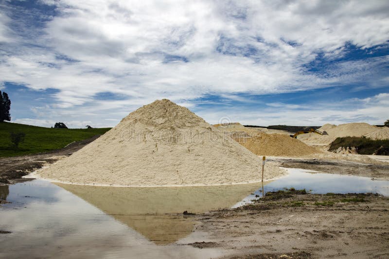 Open Foundation Kaolin Mine - Extraction of White Mud and Clay Stock ...