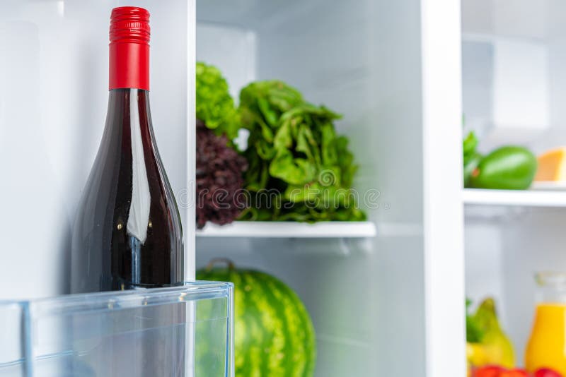 Open Fridge Full of Fresh Food and Drinks Stock Image - Image of white ...