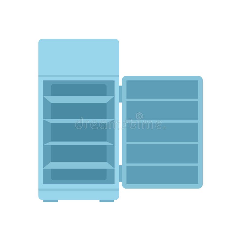 Open Fridge Icon, Outline Style Stock Vector - Illustration of market ...