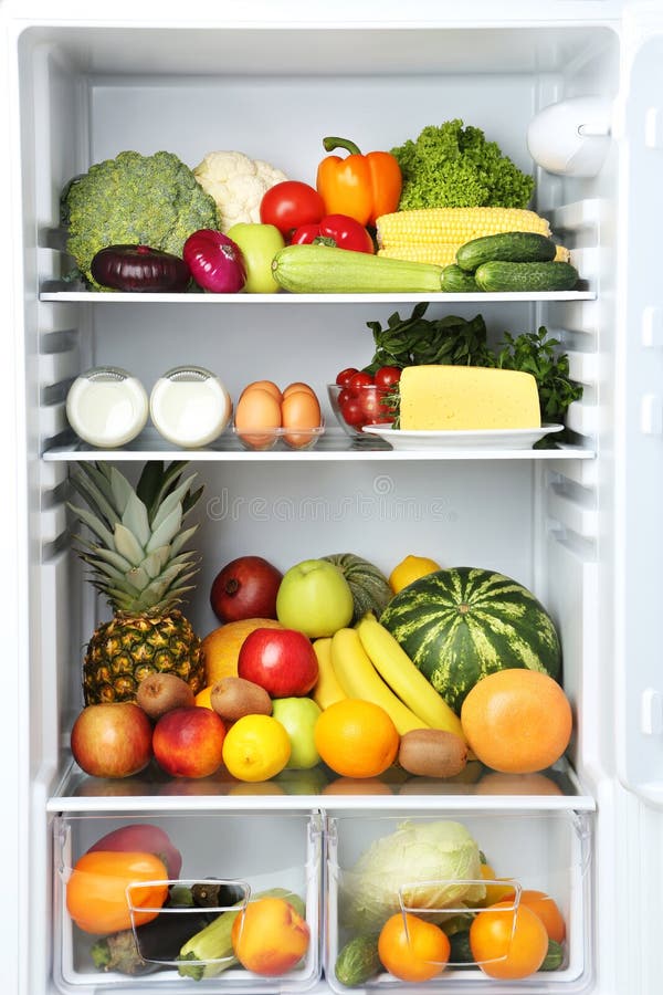 Open Fridge Freezer
