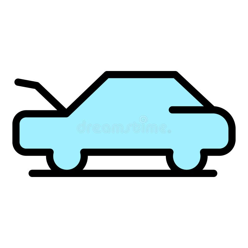 Open Front Dashboard Icon Color Outline Vector Stock Vector ...