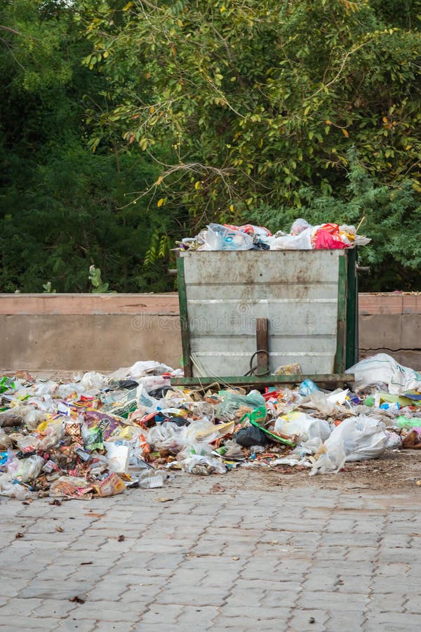 Open Garbage Can Full of Pills, Concept, Medical Waste, Disposal of ...