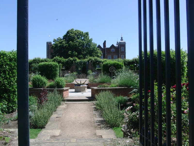 Open Garden stock photo. Image of garden, gates, flowers - 151696046