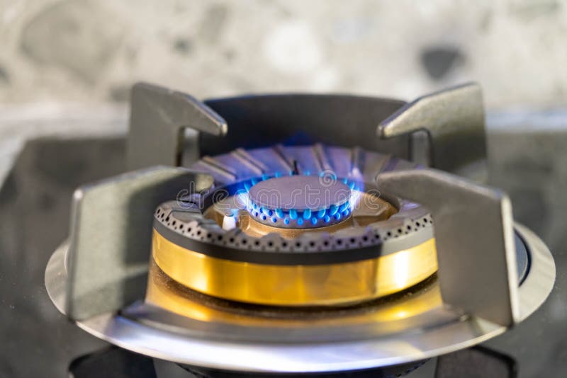 Turn the gas on low stock image. Image of burner, detail - 221704129