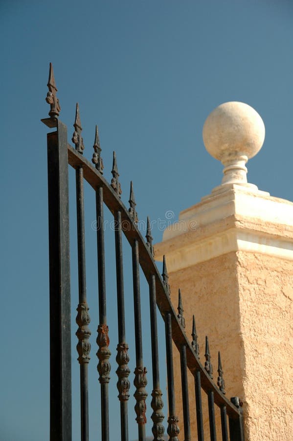 Open gate stock photo. Image of entrance, mediterranean - 1353912