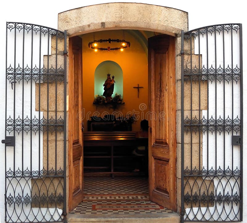 Open gate stock photo. Image of spain, catolich, catalunya - 18266140