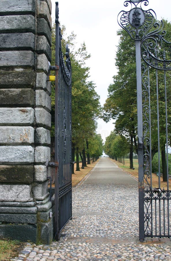 The open gate stock image. Image of architecture, track - 21941289