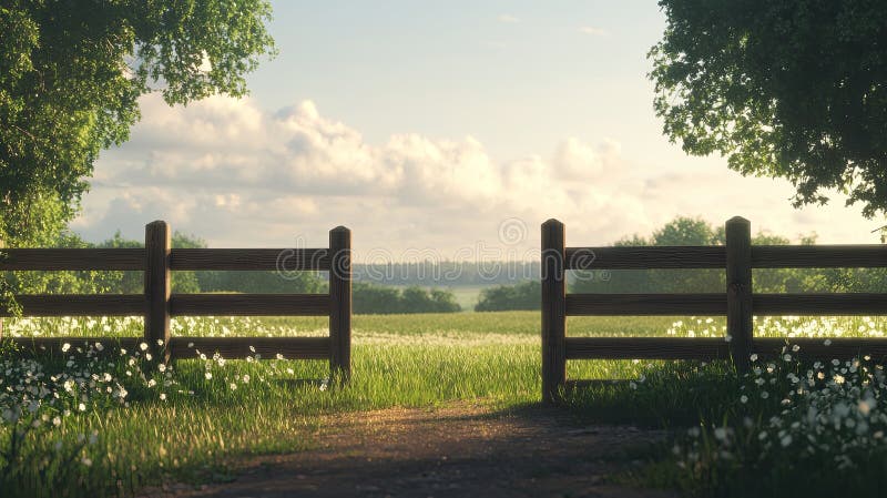 Open Gate Creaking Warm Afternoon Breeze Stock Photos - Free & Royalty ...