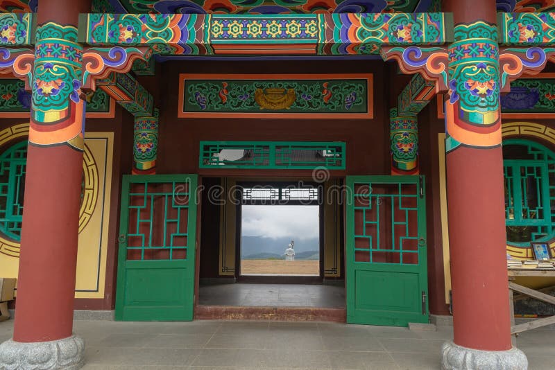 An Open Gate To a Buddhist Temple. Stock Image - Image of buddhist ...
