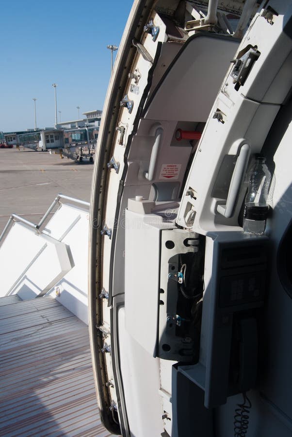 Open Gateway of an Airplane Stock Photo - Image of post, cabin: 143359220