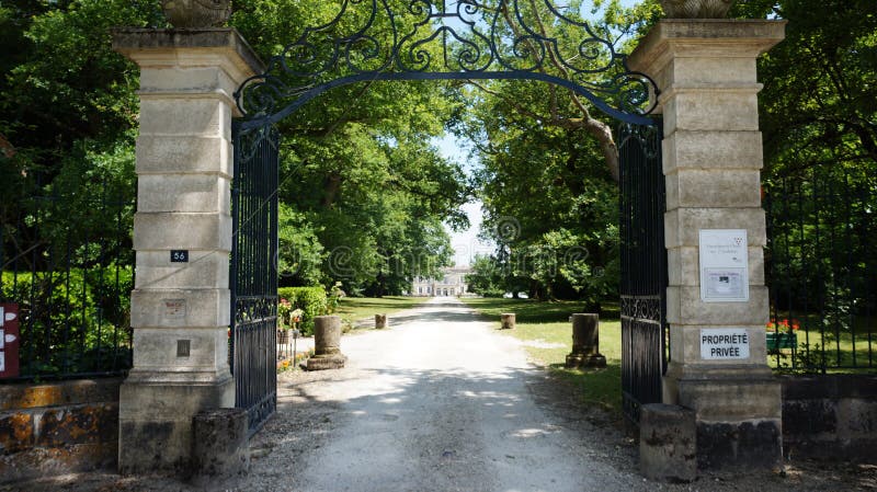 A Open Gateway To a Private House Stock Image - Image of gateway, house ...