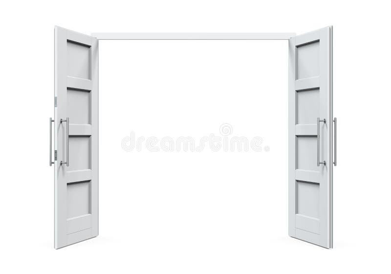 Open deuren stock illustratie. Illustration of toegankelijkheid - 23684852