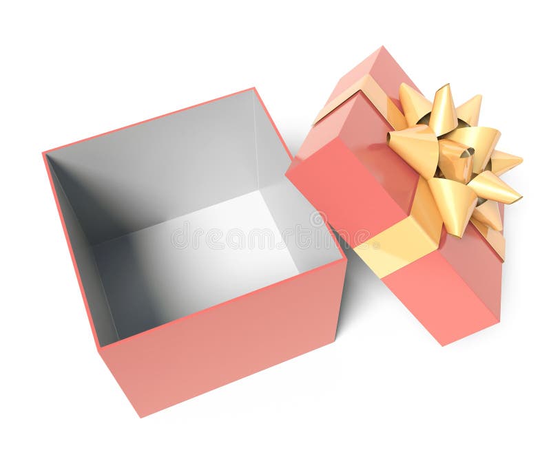 Open gift stock illustration. Illustration of ribbon - 17384814