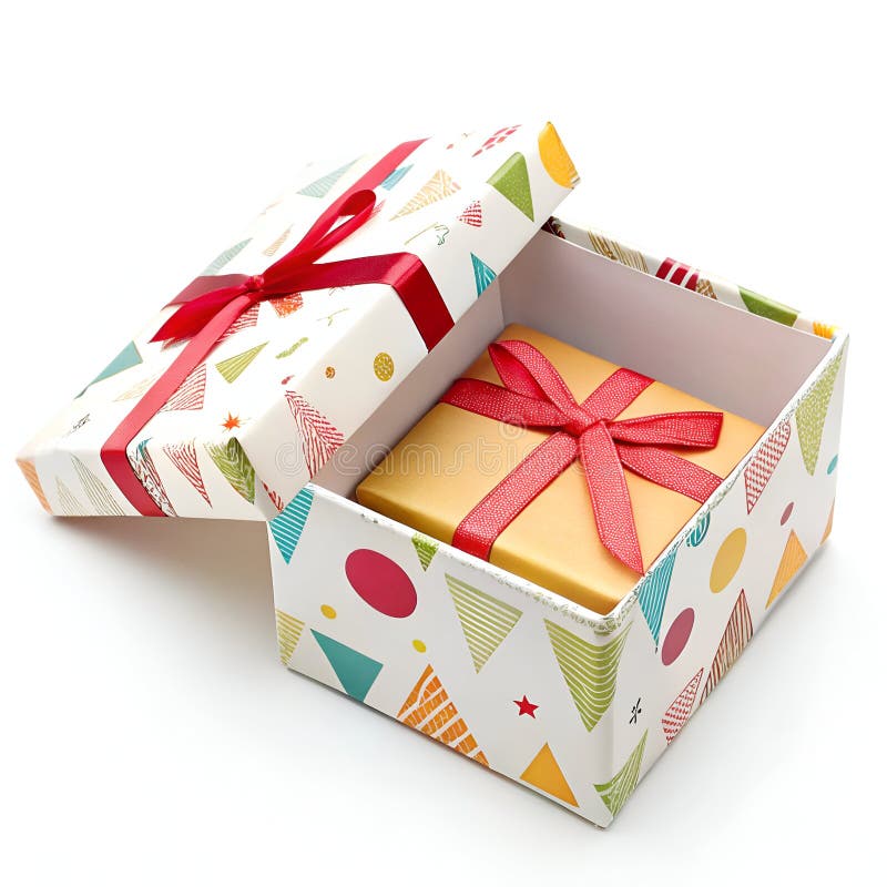 Open Gift Box stock illustration. Illustration of packaging - 356663583