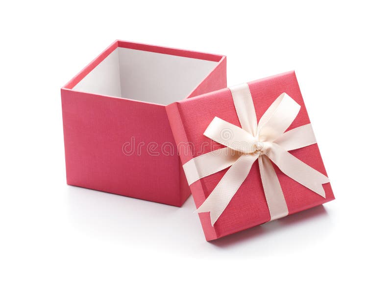 Pink Open Gift Box with Magical Light Stock Image - Image of ribbon ...