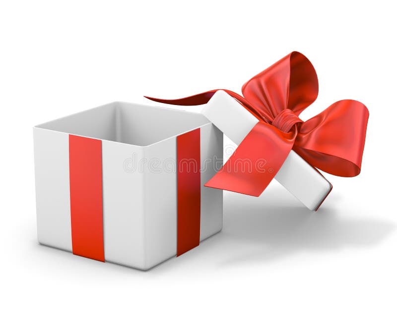 Open gift box stock illustration. Illustration of ribbon - 65042746