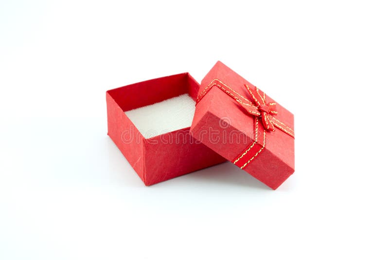 Red gift box stock image. Image of holiday, gift, cardboard - 3508329