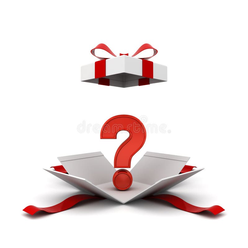 Question mark inside box stock illustration. Illustration of shipping ...