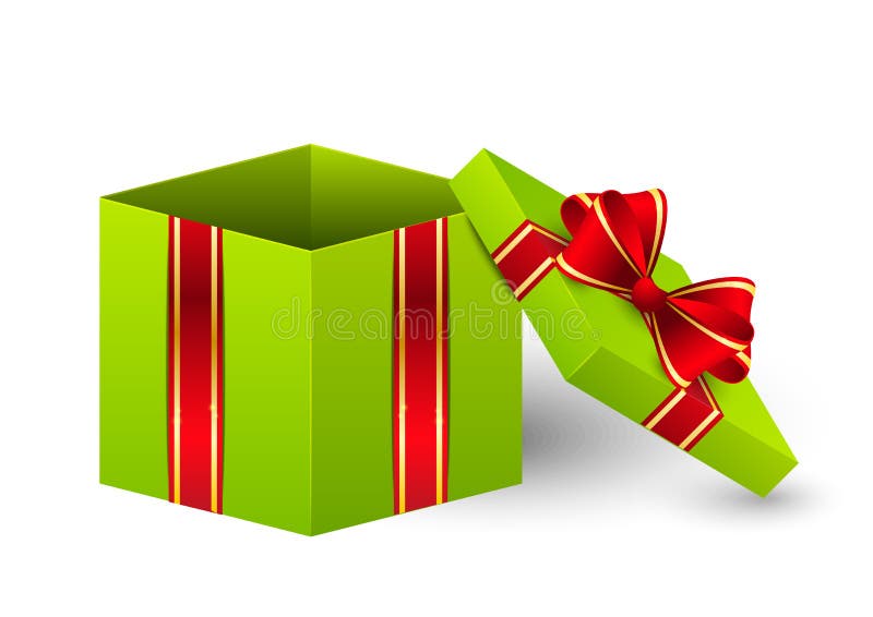 Open gift box stock vector. Illustration of decorative - 36683937