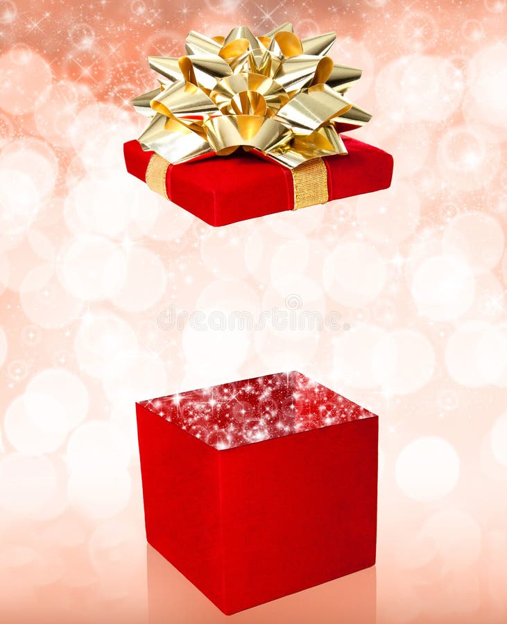 Open Gift Box Surprise stock photo. Image of birthday - 36571120