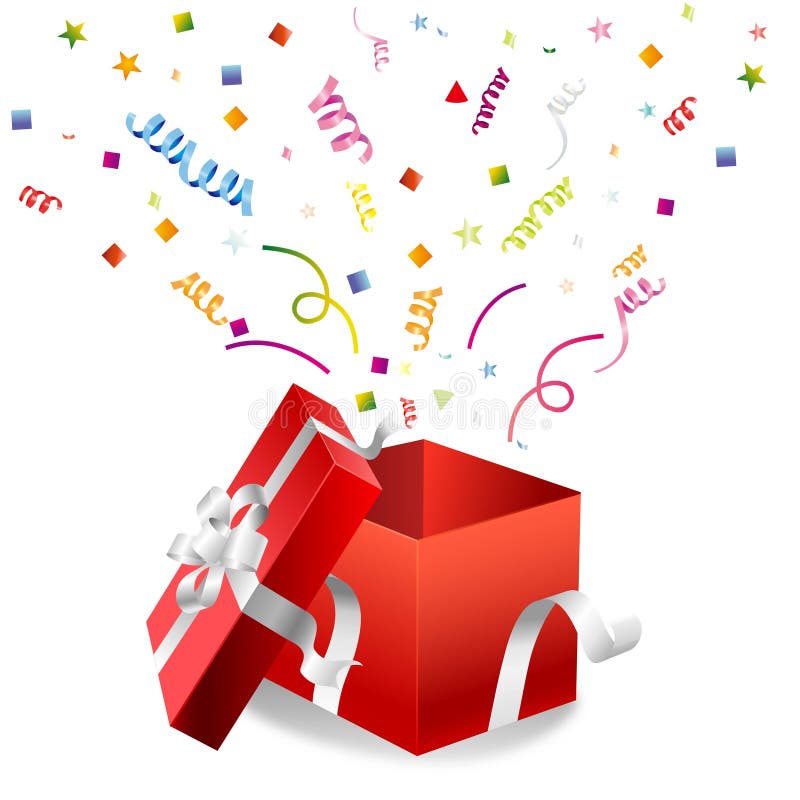 Abstract Colorful Magic Box with Star Stock Vector - Illustration of ...