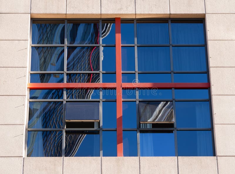 Open glass windows stock image. Image of open, room, construction ...