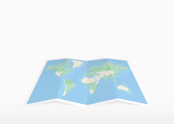 Open Global Map, Navigation and Travel Concept Stock Illustration ...