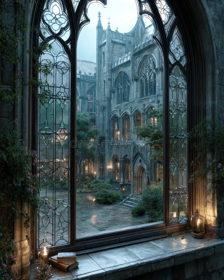 Window Framing Courtyard View Stock Illustrations – 25 Window Framing ...