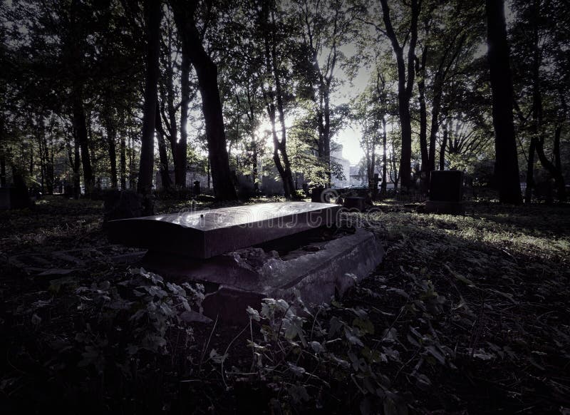 Open grave and tombstone stock photo. Image of grave, copy - 1626358