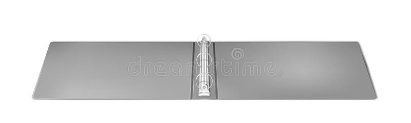 Open 3 Ring Binder File Folder. Side View Diminishing Perspective ...