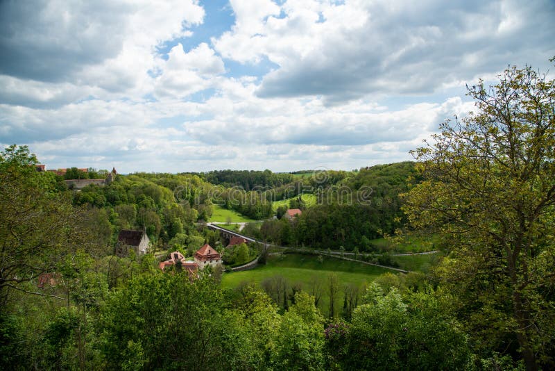 Open green ancient valley stock photo. Image of background - 211197480