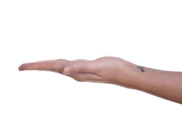 Open Hand gesture stock image. Image of giving, female - 10947465