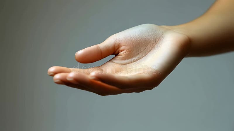 Open Hand Gesture for Expression and Connection Stock Video - Video of ...