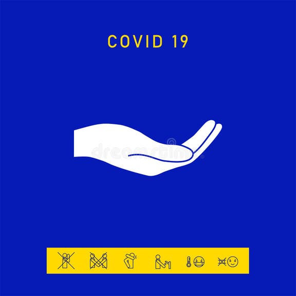 Open Hand Icon. Graphic Elements for Your Design Stock Illustration ...