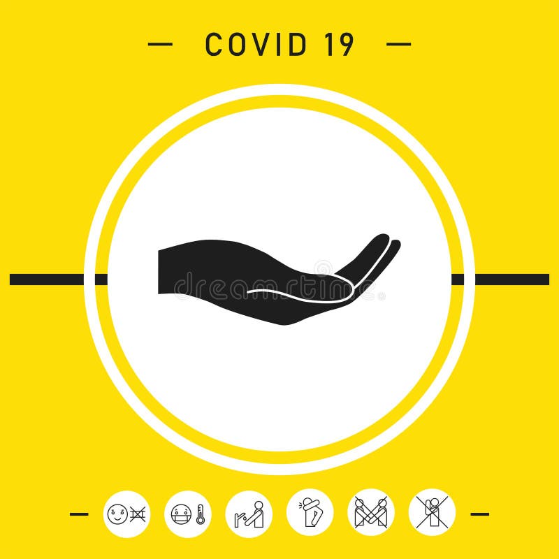 Open Hand Icon. Graphic Elements for Your Design Stock Vector ...