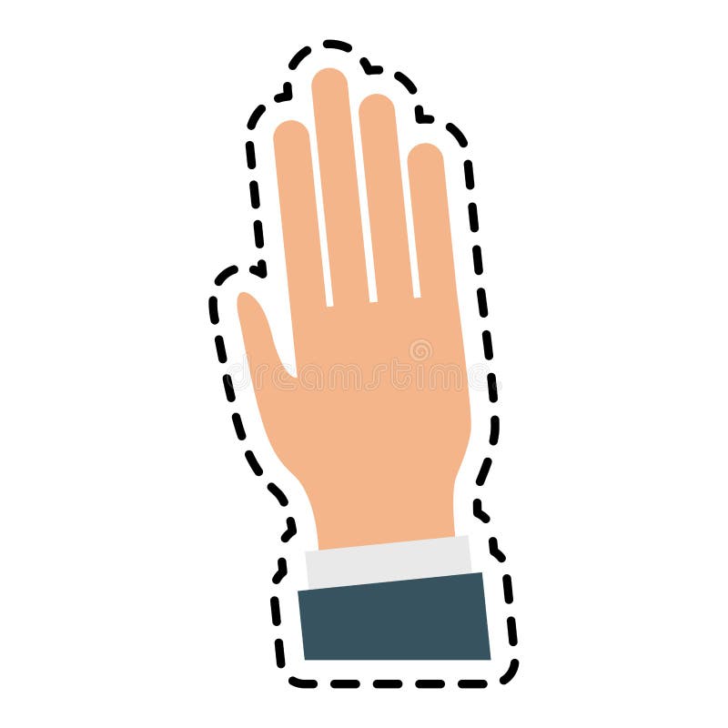 Open hand icon image stock illustration. Illustration of communicate ...