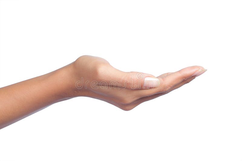 Hand open blank magazine stock photo. Image of close - 16629542