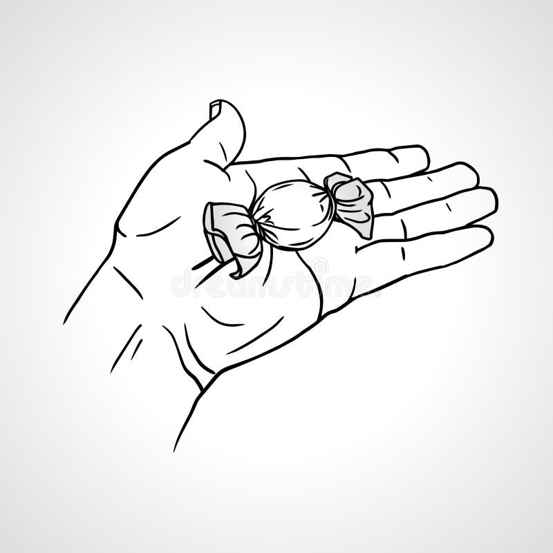 Open Hand Offering Candy Stock Illustrations – 8 Open Hand Offering ...