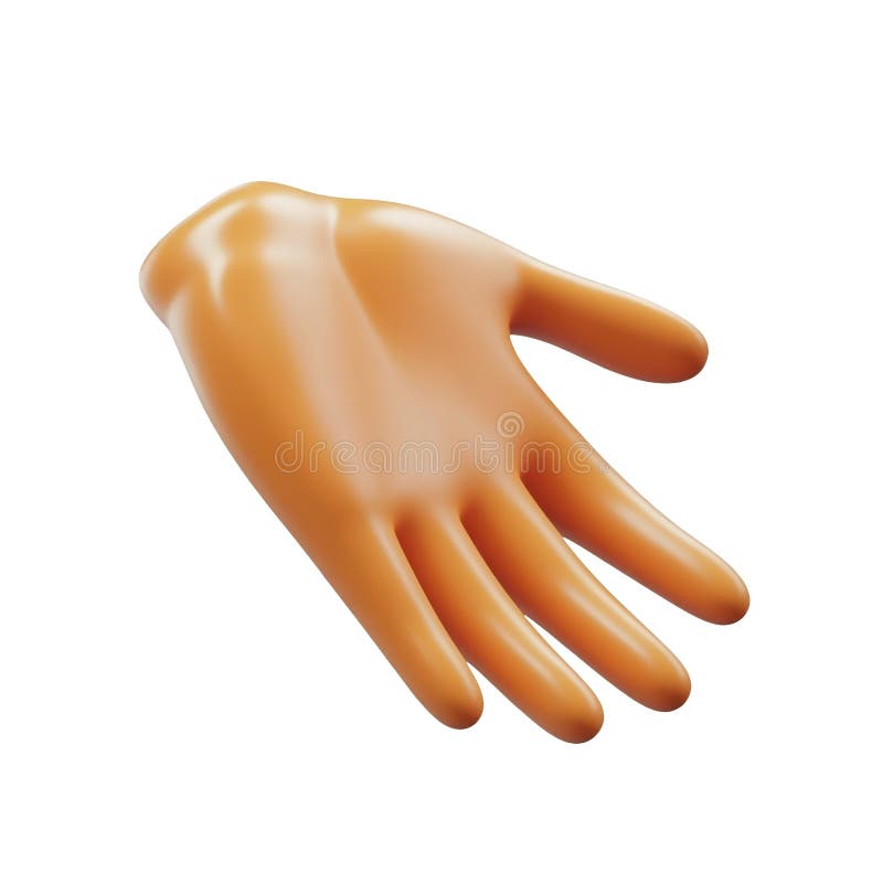 3d Icon Hand Spreading Fingers, Body Parts Palm Facing Forward ...
