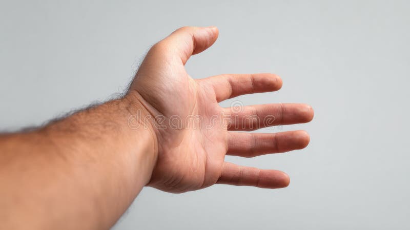 Open Hand Reaching Out into an Empty Space Emphasizes Connection and ...