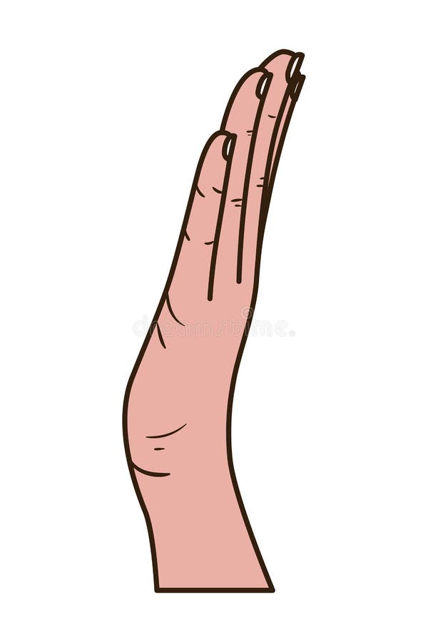 Open Hand Receiving Avatar Character Stock Vector - Illustration of ...