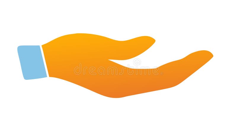 Open Hand Receiving Gesture Support Vector Icon, Giving, Help, Vector ...